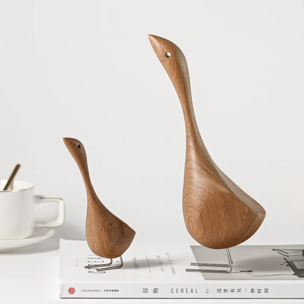 Nordic Wooden Goose Figurines – BAJE HOME