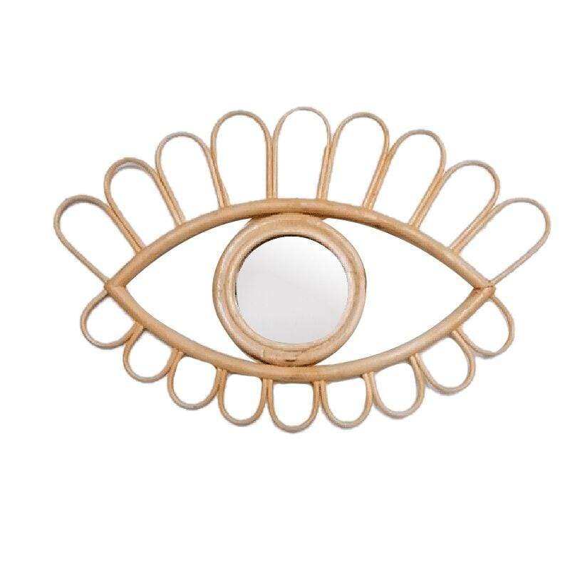 Rattan Eye Art Wall Mirror – BAJE HOME