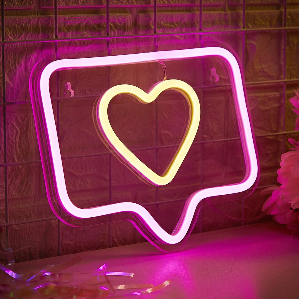 Like Button LED Neon Sign – BAJE HOME