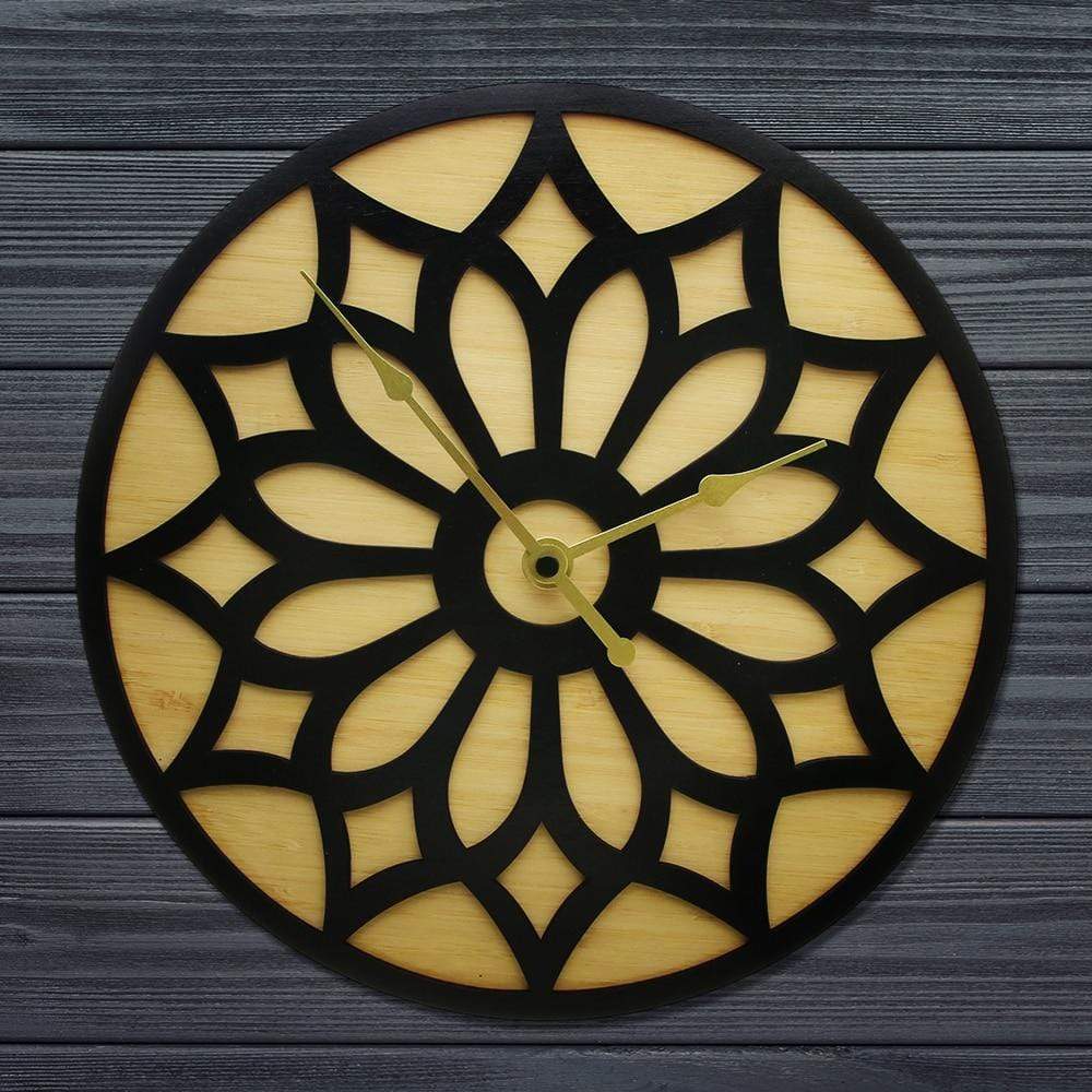 Wooden Lotus Flower Clock – BAJE HOME